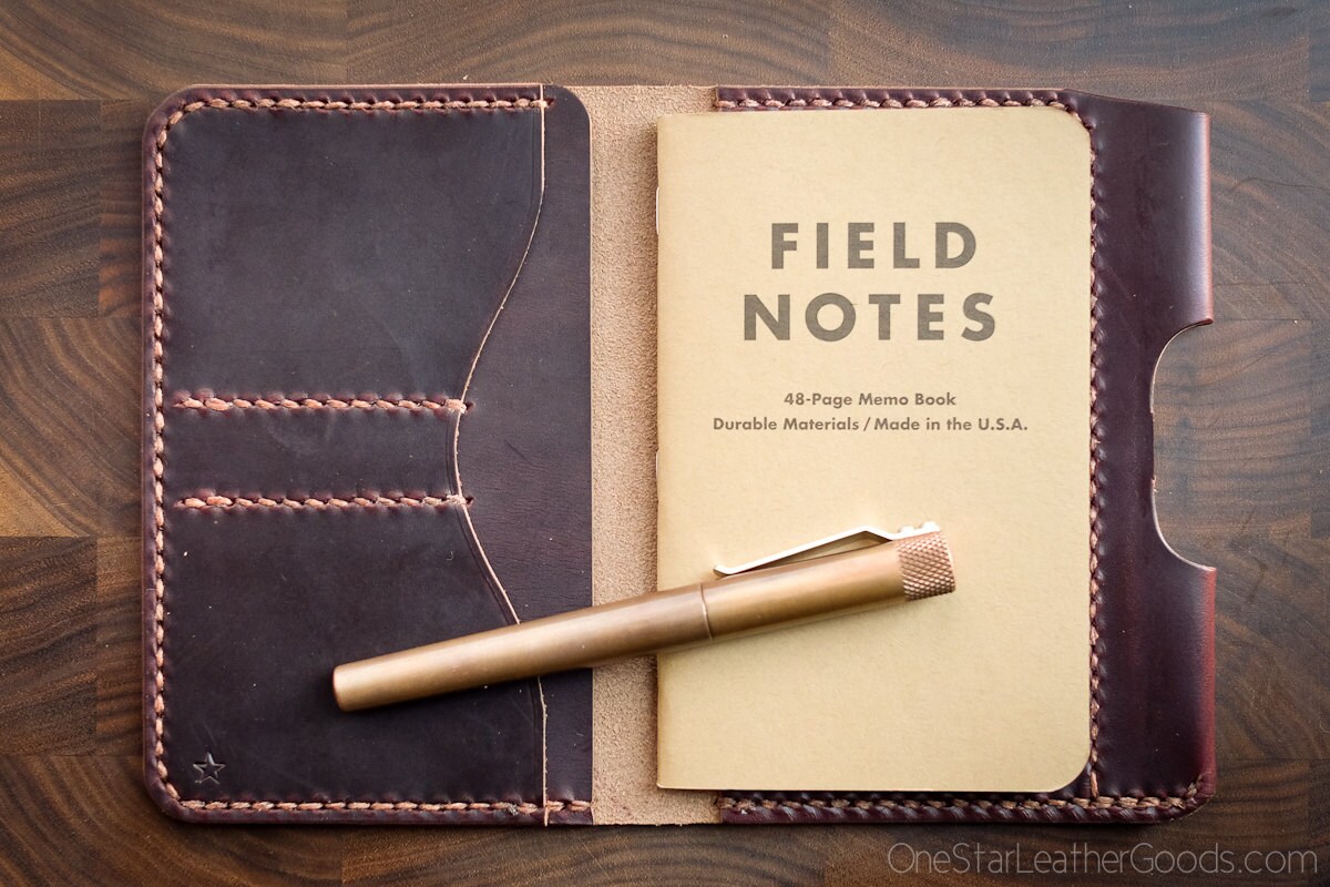 The Park Sloper Senior, wallet notebook, Horween Chromexcel leather ...