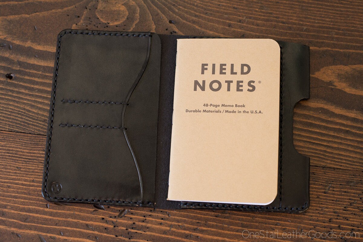 Field Notes wallet with pen sleeve Park Sloper Senior harness leather ...