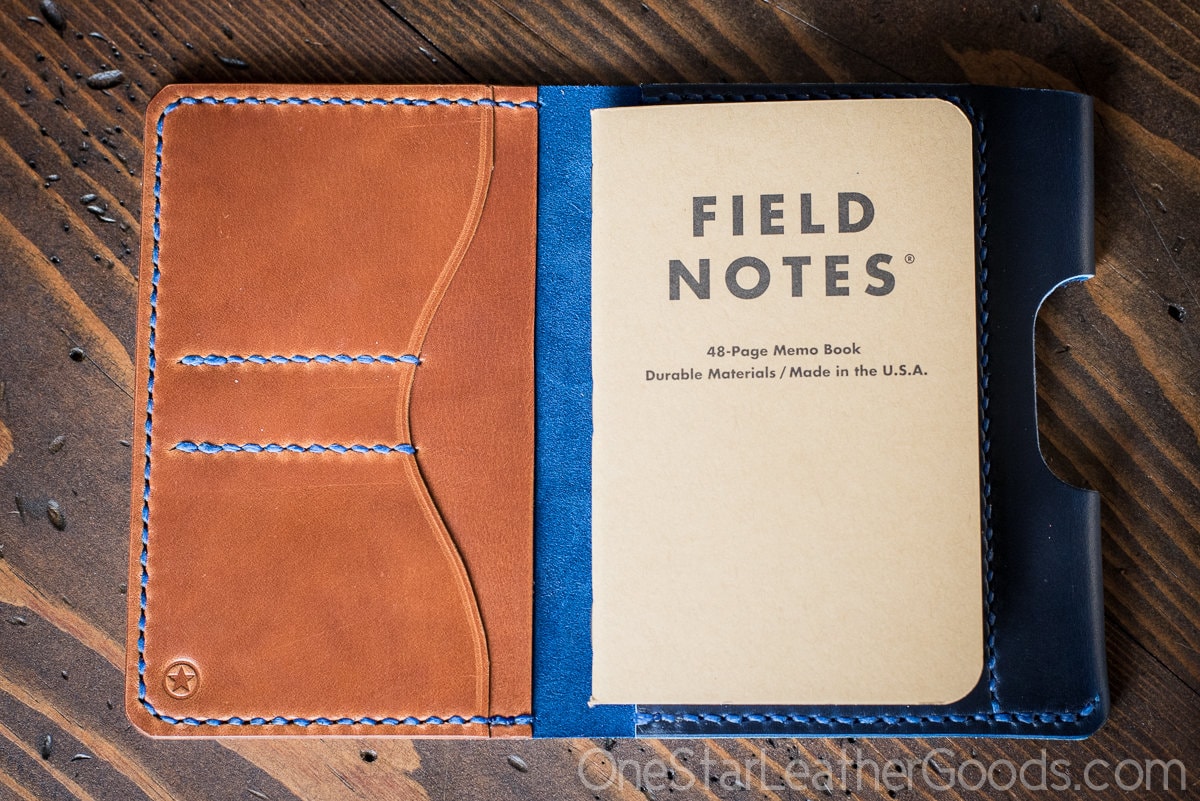 Field Notes wallet with pen sleeve Park Sloper Senior Horween ...