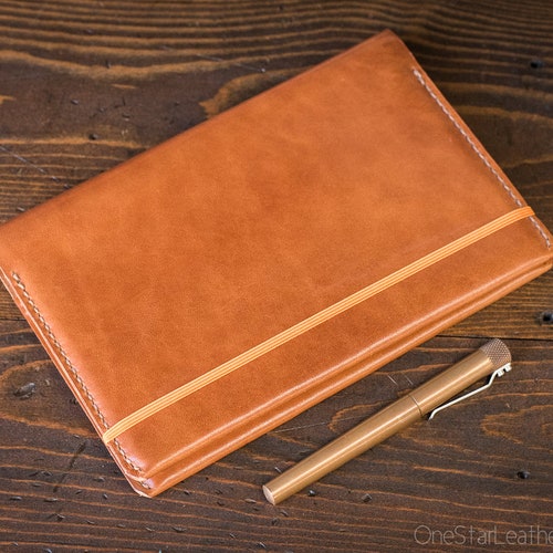 Leather Notebook Cover / Leather Book Cover / Leather Bible | Etsy