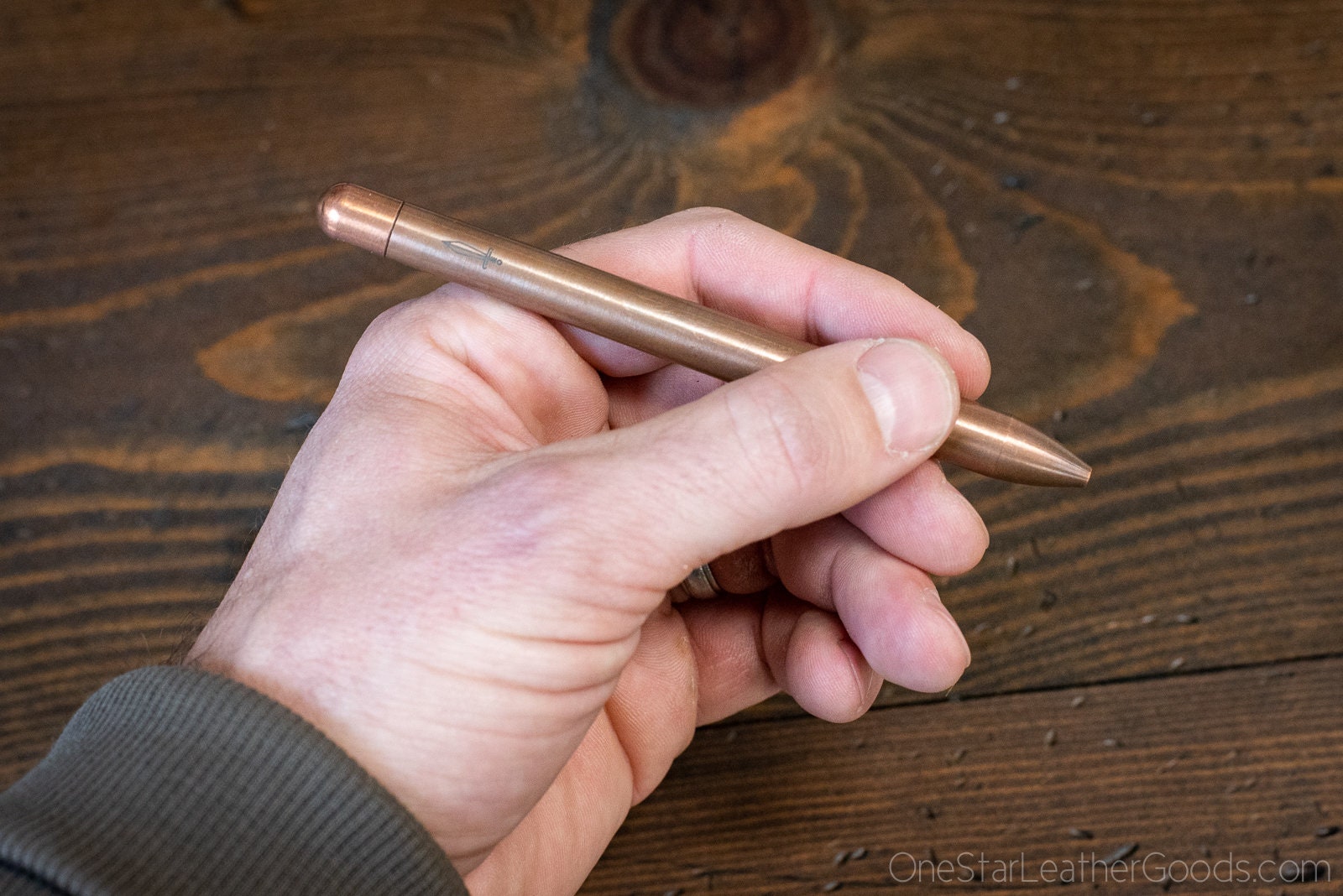 Pen add-on - Baron Fig Squire gel roller pen - solid copper, brass or steel