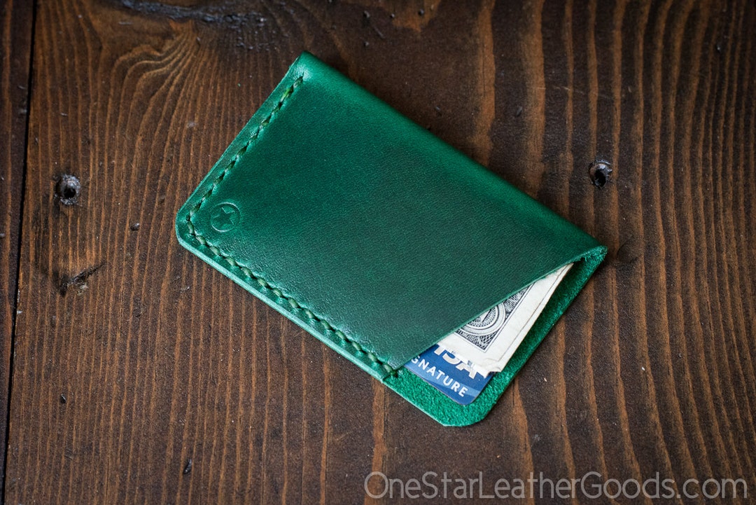 The Minimalist: Micro Card Wallet Horween Chromexcel Leather Bright ...