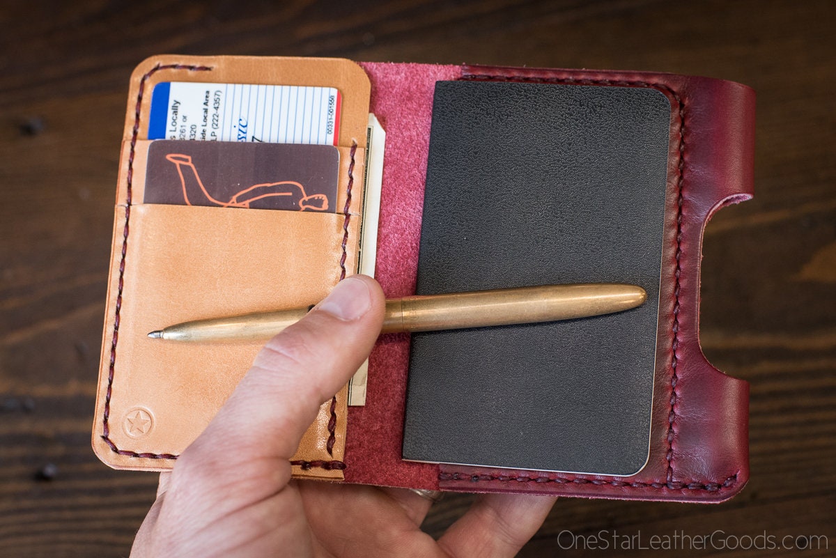 Notebook wallet and pen Park Sloper Junior for Fisher Space Pen or ...