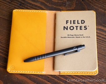 Simple Leather Notebook Cover for Field Notes and Other - Etsy