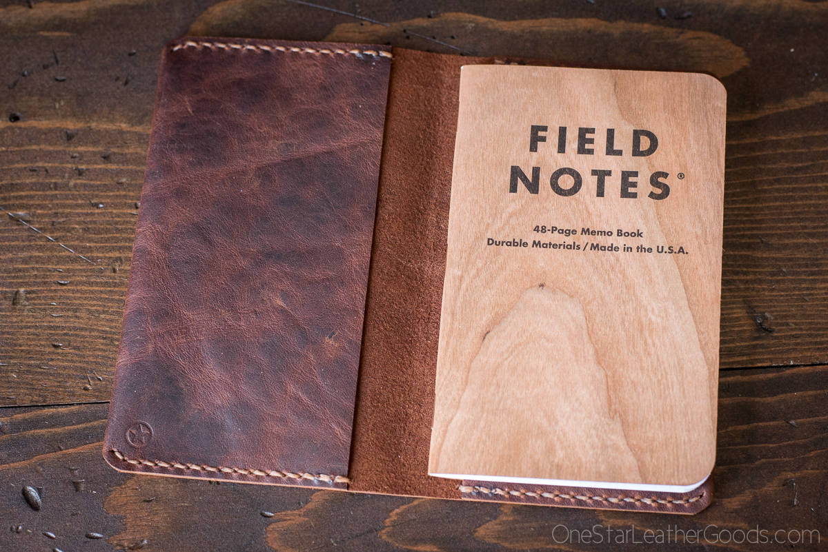 Leather notebook cover for Field Notes and other 3.5x5.5 pocket ...