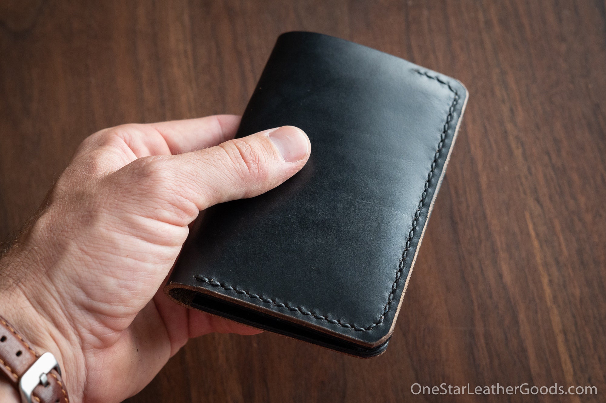 Notebook/wallet, Park Sloper Medium, No Pen - Horween natural ...