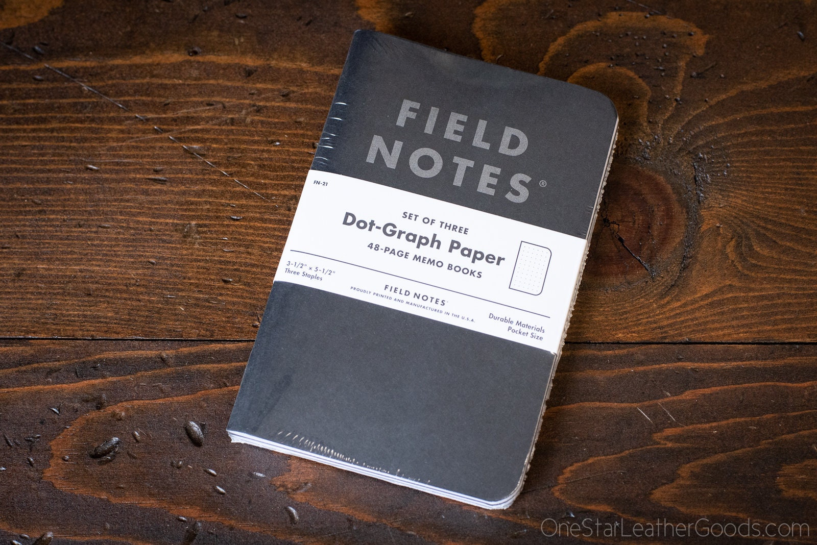 Field Notes - Pitch Black 3-pack