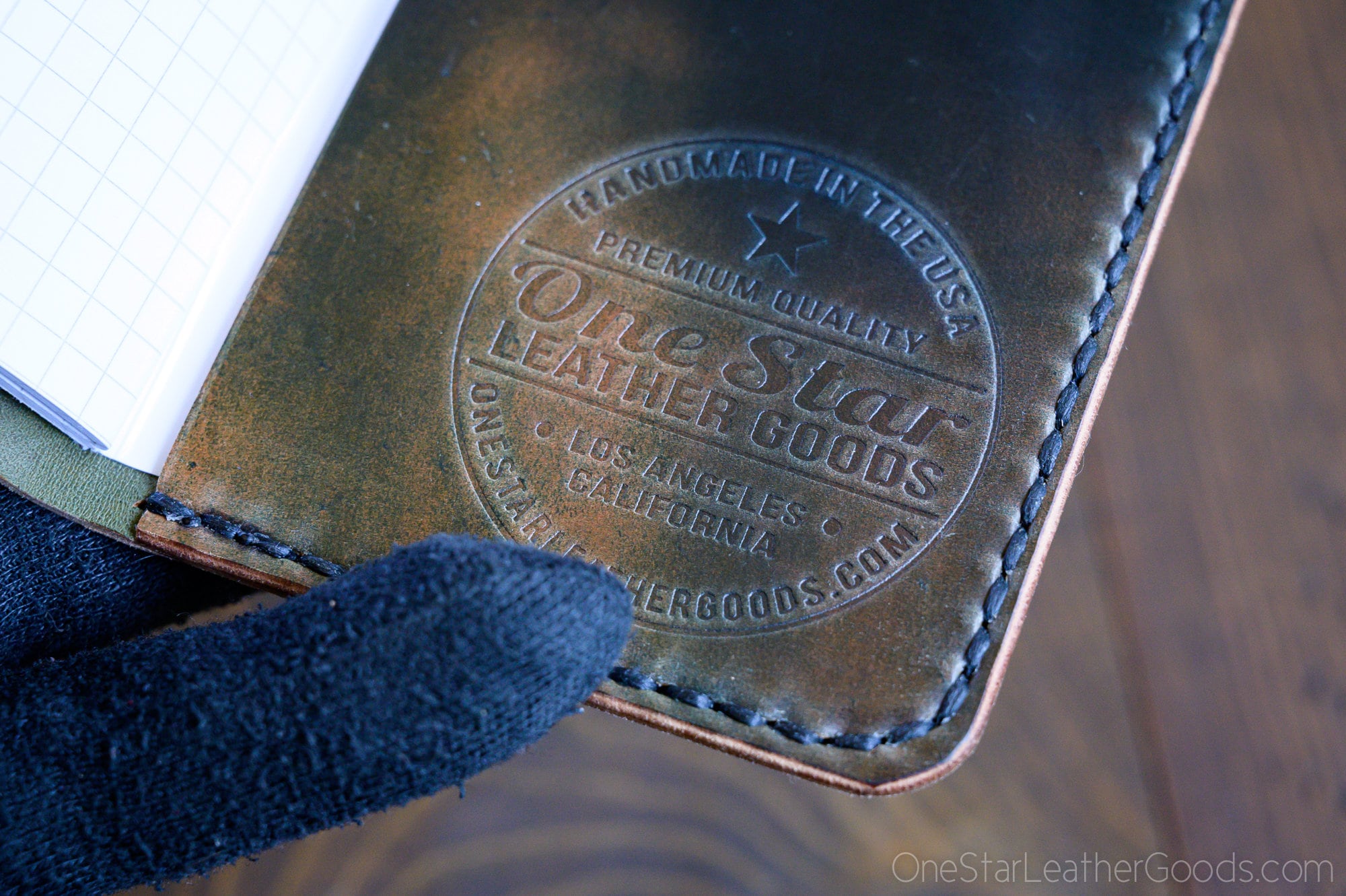 Notebook/Wallet for A7 notebooks Park Sloper Medium No Pen - Horween ...