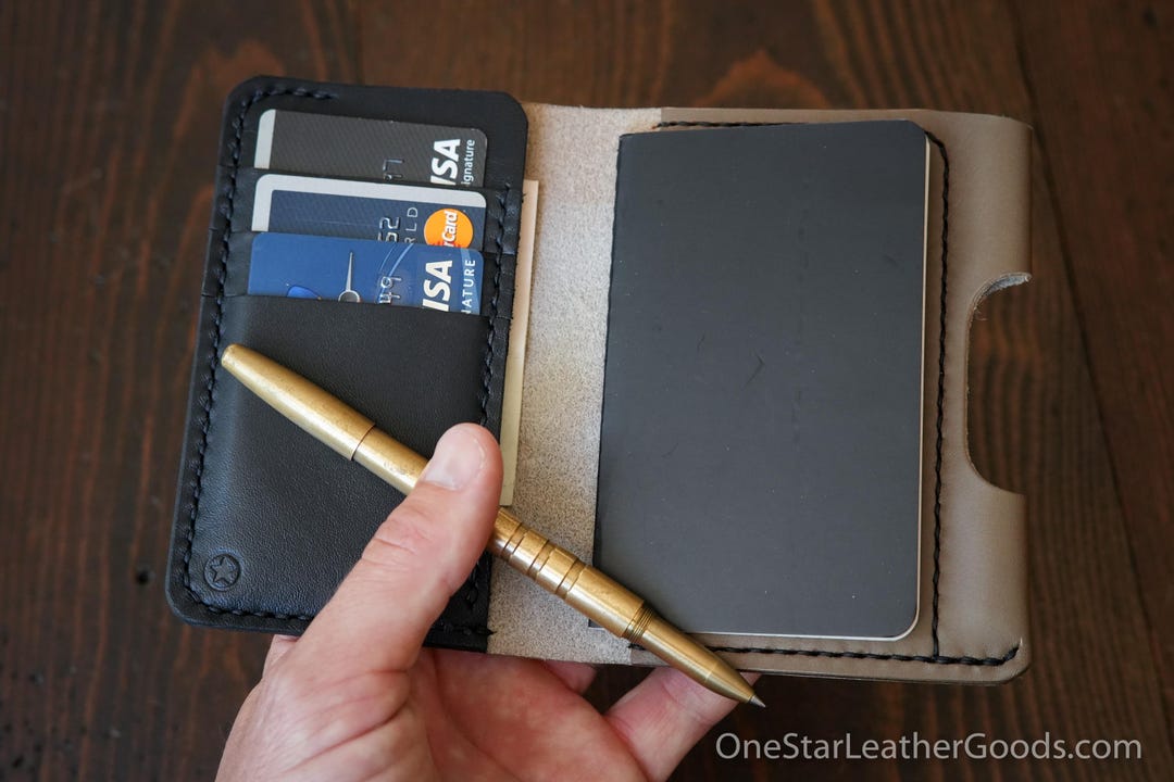 Small A7 Notebook/wallet/pen, "park Sloper Medium" - Taupe & Black ...