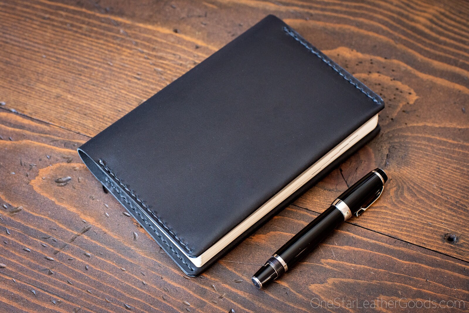 DISCOUNT Hobonichi Techo A6 planner cover - black bridle leather