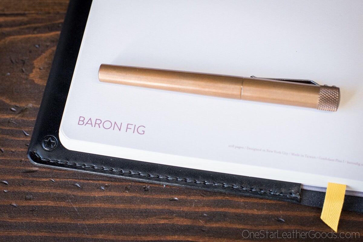 Baron Fig Confidant Plus notebook and cover (fountain pen friendly ...