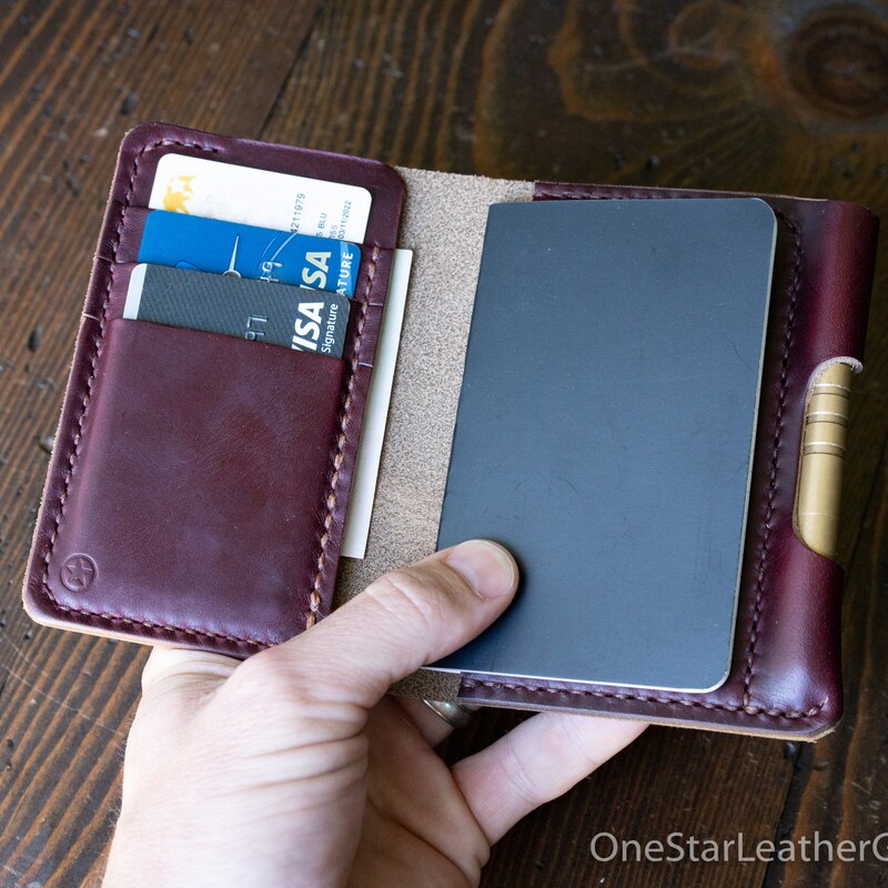 Notepad Wallet - Etsy