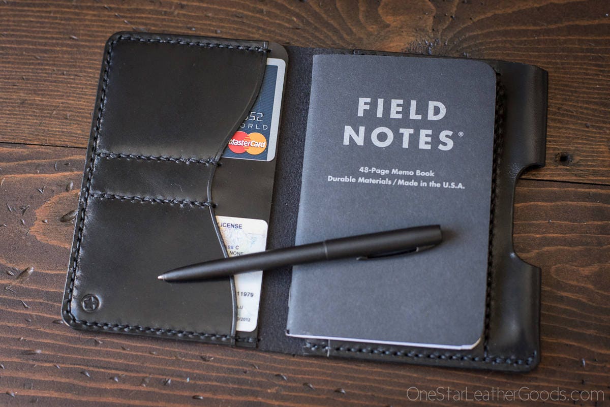 Field Notes wallet with pen sleeve Park Sloper Senior w/ back pockets ...