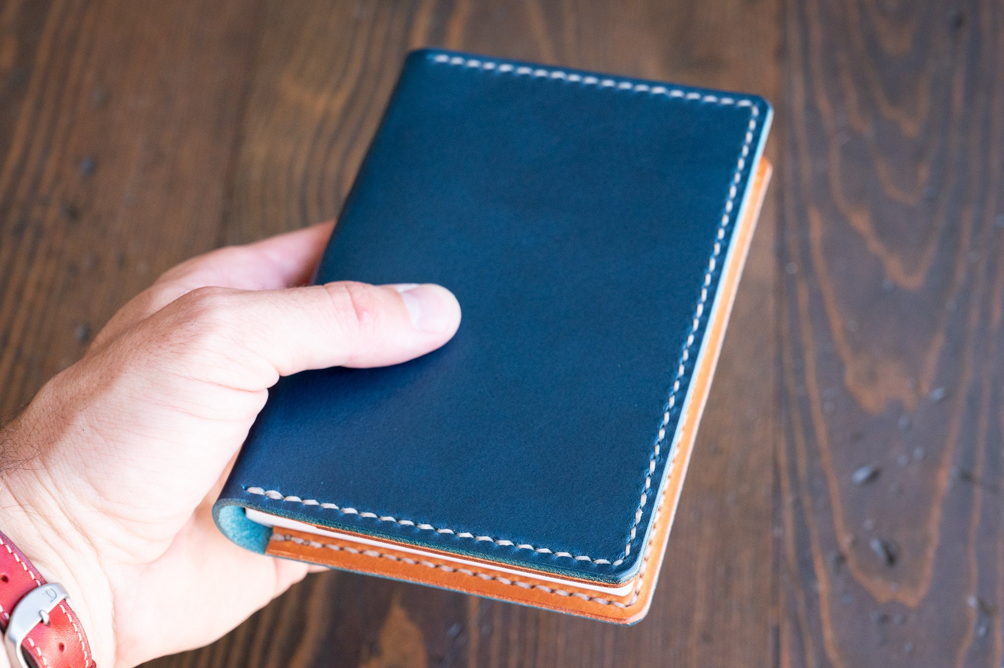 Leather cover for A6 sized softcover notebooks - Hobonichi, Midori ...