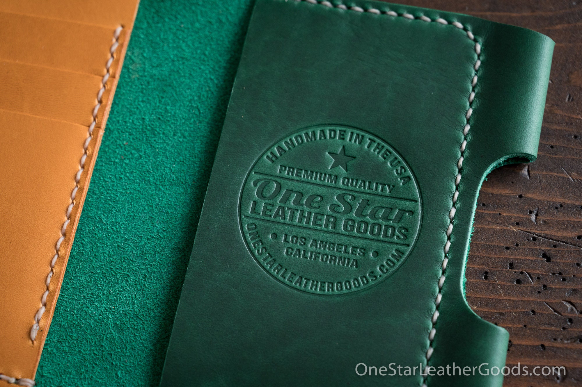 Notebook Wallet Pen Park Sloper Medium Horween Chromexcel Green