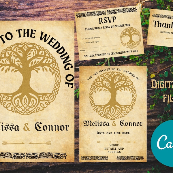 Viking Wedding Invitations - Etsy