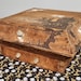 Antique Mid 1800s Sewing Box Primitive Folk Art Wood - Etsy