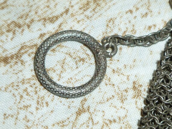 Antique Victorian Compact Purse Sterling Silver Mesh … - Gem