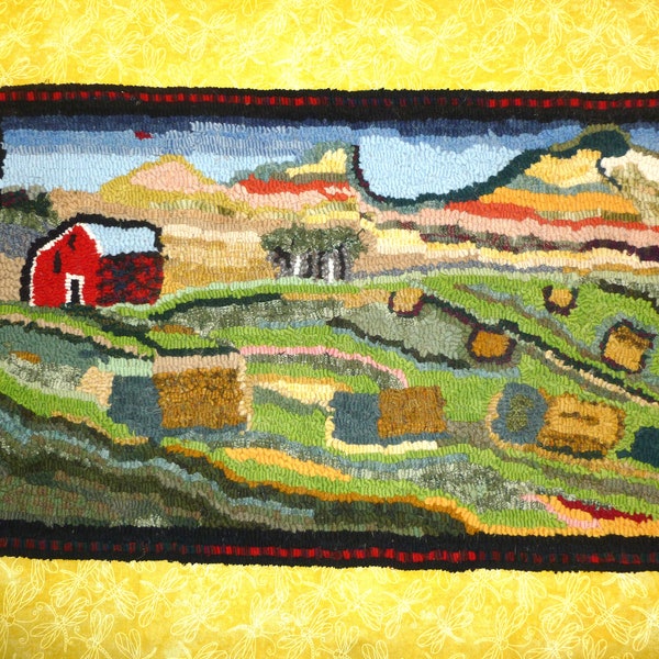 Primitive Hooked Rug - Etsy