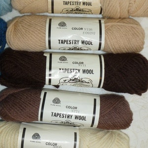 1 Needlepoint Wool Yarn -elsa Williams 100% Wool Crewel Yarn - 40 Yards ...