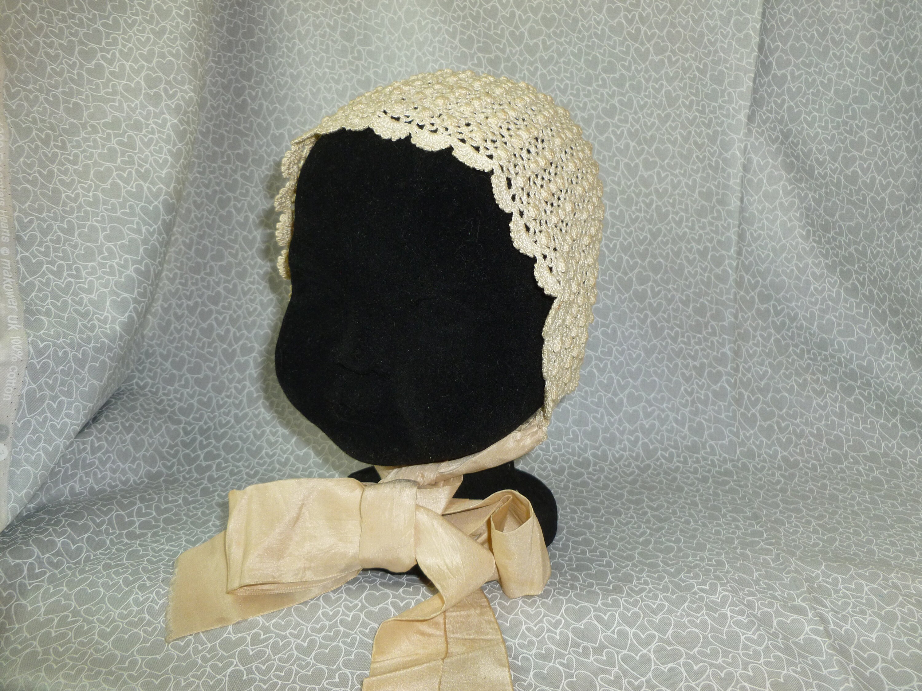 Antique Vintage Baby Doll Bonnet-Handmade Irish Crochet Lace | Etsy