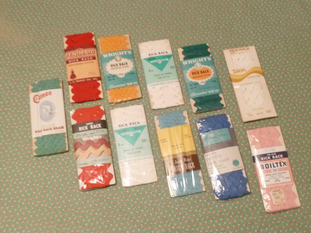 Vintage Rick Rack Trim Edging NOS New Old Stock Package-costume-home ...