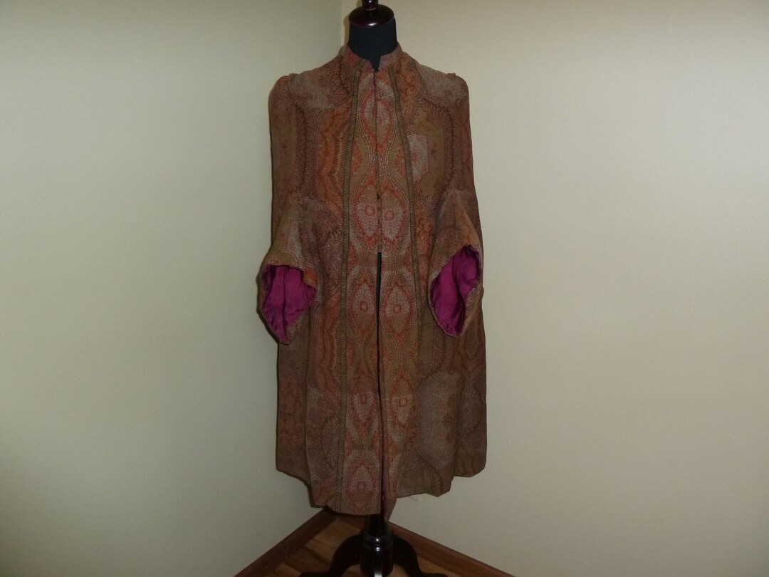 Antique Victorian Bustle Coat 1800s Paisley Cape Vintage Wool - Etsy
