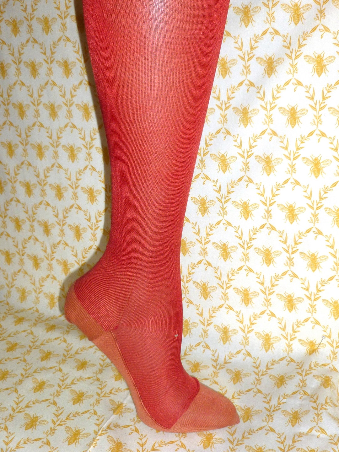 HTF Edwardian Stockings Antique Flapper Red Silk Hosiery WOW! - Etsy