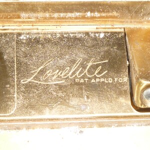 Vintage LOVELITE Lighted Makeup Compact Mid Century Original Case, Gold ...