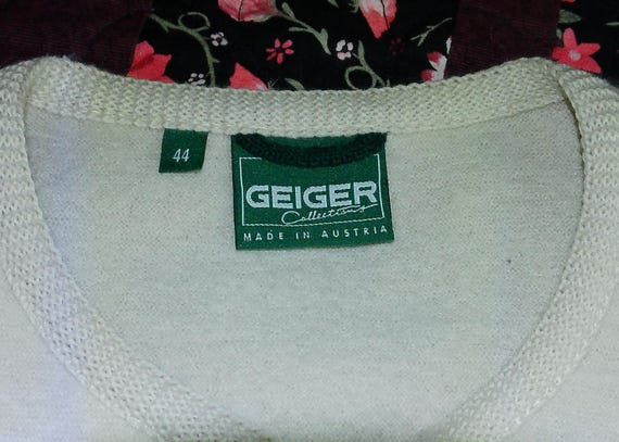 Vintage Classic GEIGER Jacket AUSTRIA Winter White 10… - Gem