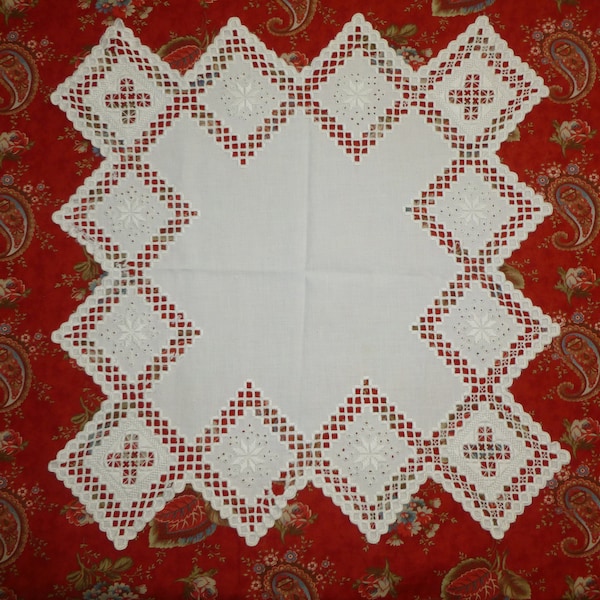 Hardanger Doily - Etsy