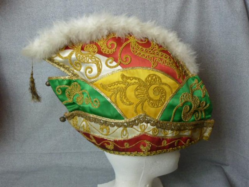 Vintage German Hat Authentic Fasching Hat Traditional Jester Costume ...