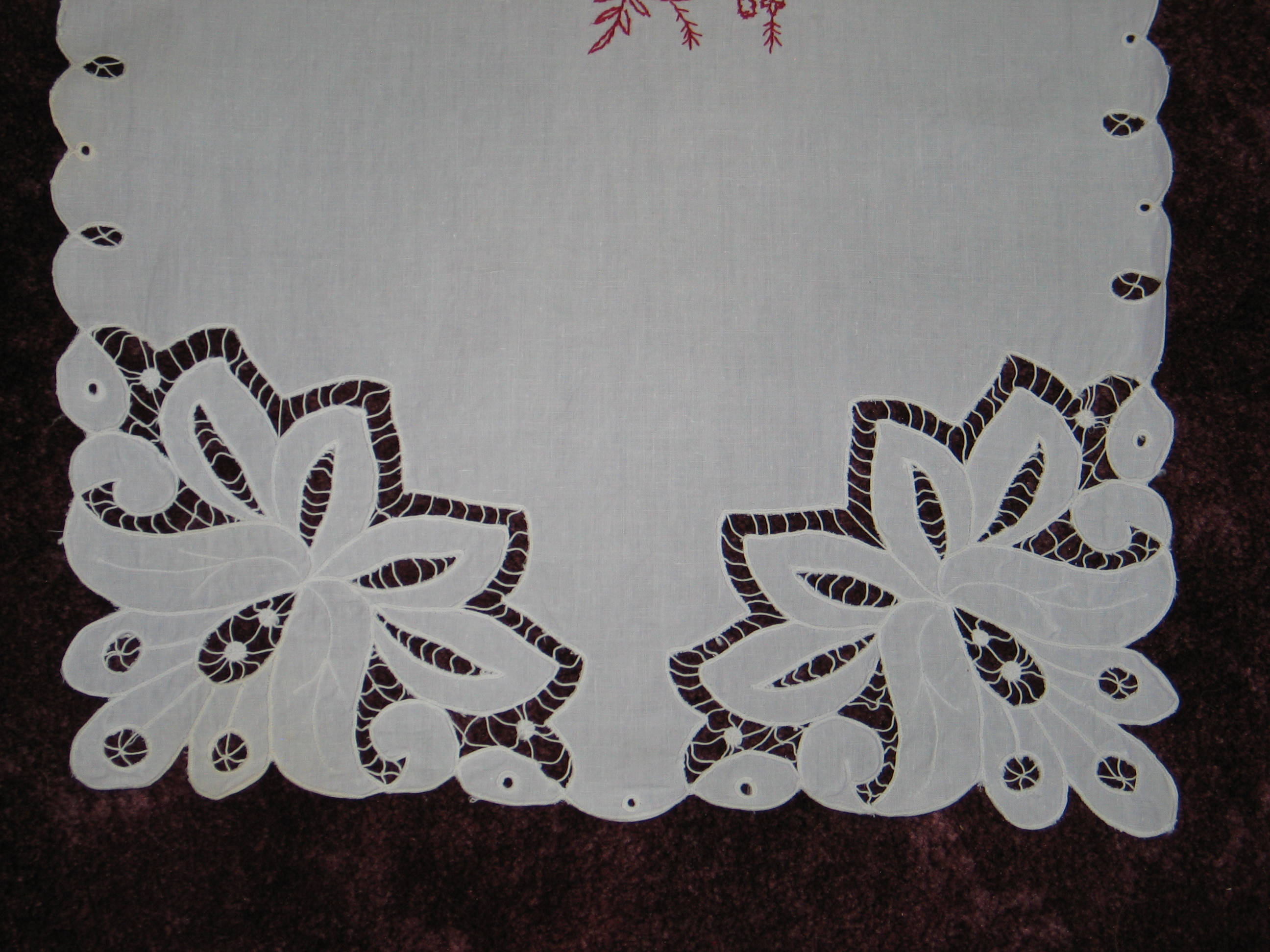 ANTIQUE Table Runner German Sampler Rhyme Turkey Redwork | Etsy