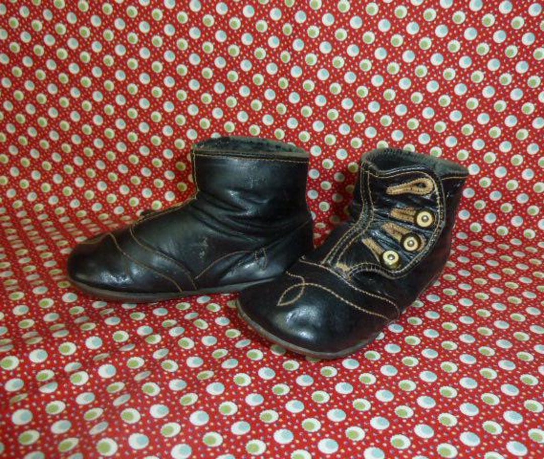 Darling Antique Button Shoes Early 1900s Victorian Edwardian Baby Doll ...