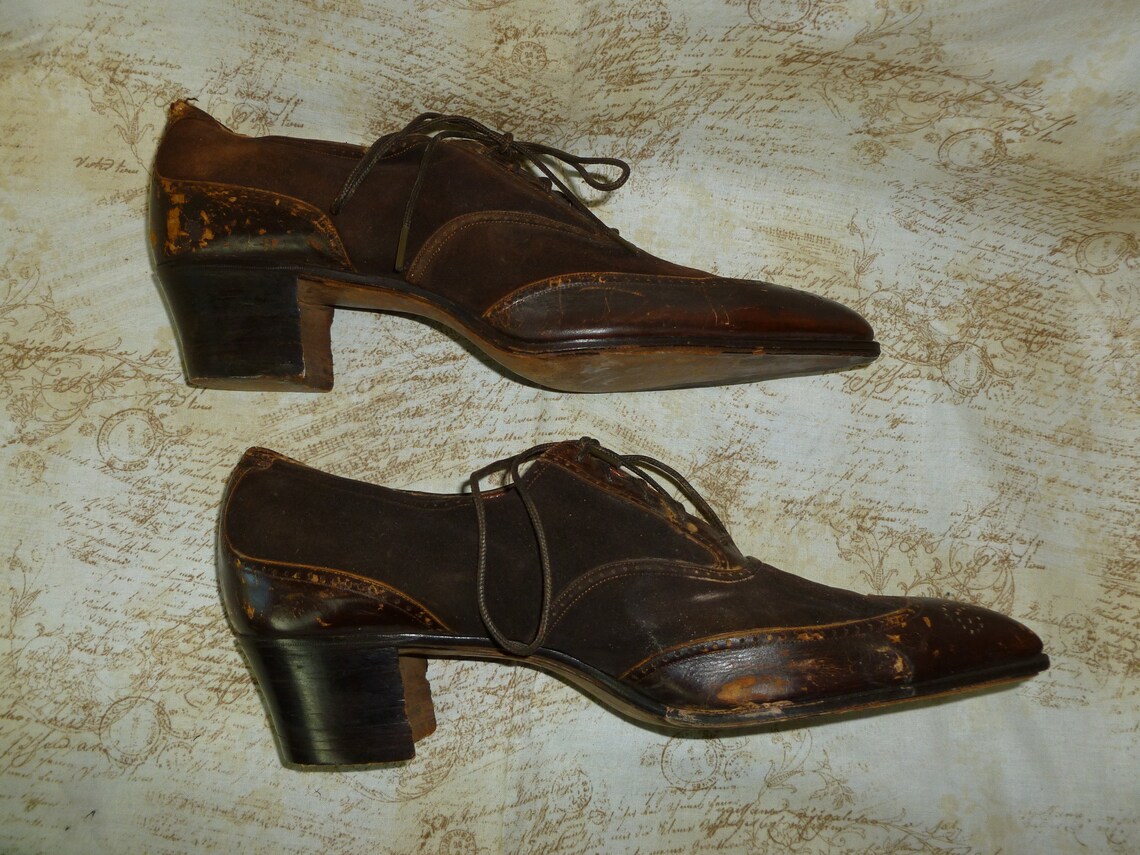 Antique Edwardian Oxford Shoes 1900s-womans Brown Leather - Etsy