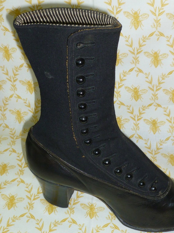 Antique Boots Victorian Edwardian Button Boots Womens… - Gem