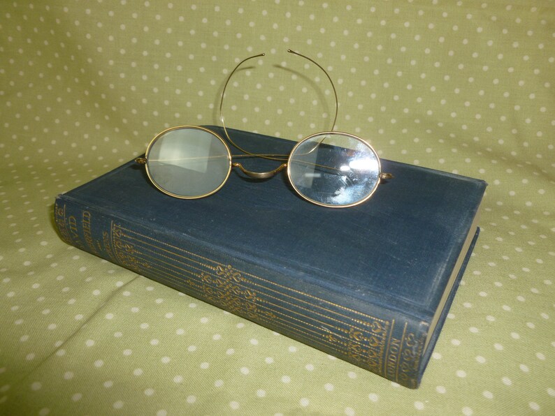 Antique eyeglasses Marked 12K gold spectacles-Lennon-Early | Etsy