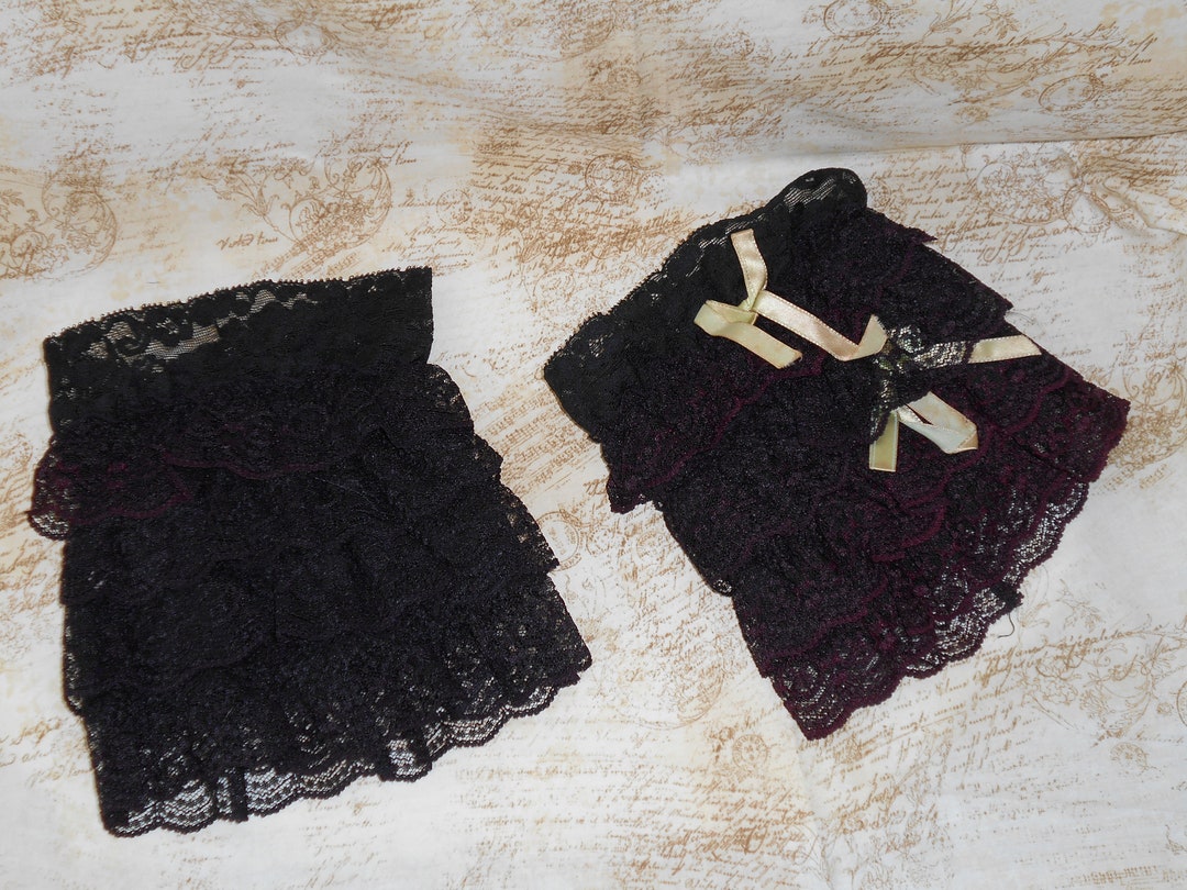 Pair of Original Victorian Edwardian Lace Cuffs French Chantilly Lace ...