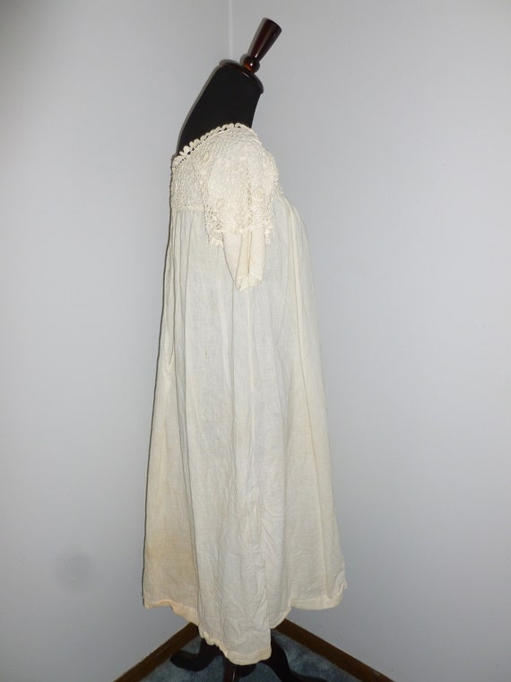 AMAZING Antique Edwardian Chemise Nightgown Petticoat… - Gem