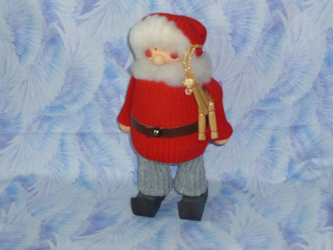 Cute Vintage Original LJUNGSTROMS BUTTICKI Sweden TOMTE Santa Elf Straw ...