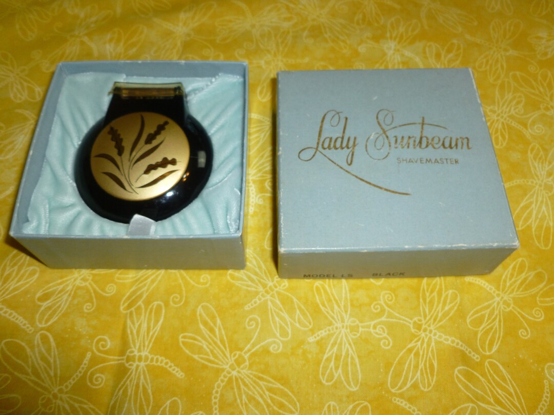 NOS Vintage 1960's Lady Sunbeam Women's Electric Black Razor Shaver ...