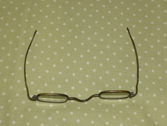 antique eyeglasses 1800s spectacles Civil War Era Sil… - Gem