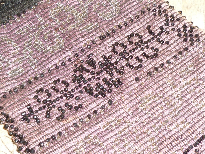 ANTIQUE Beaded Purse Early 1900s Victorian Reticule Purse Germany MICRO ...