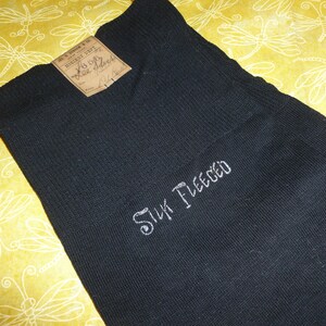 HTF NOS 1900s Edwardian Garter Stockings Antique Black Silk Fleece ...