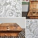 Antique Mid 1800s Sewing Box Primitive Folk Art Wood Basket-box With ...