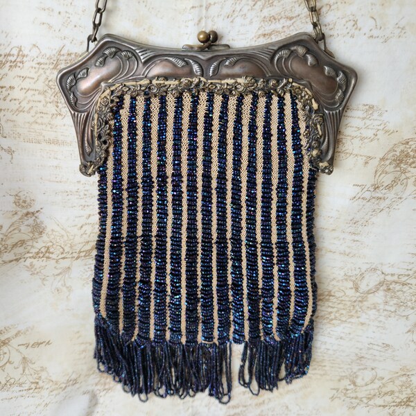 Antique Beaded Purse - Etsy