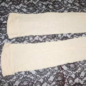 HTF 1900s Edwardian Garter Stockings Antique off White Silk Cotton ...