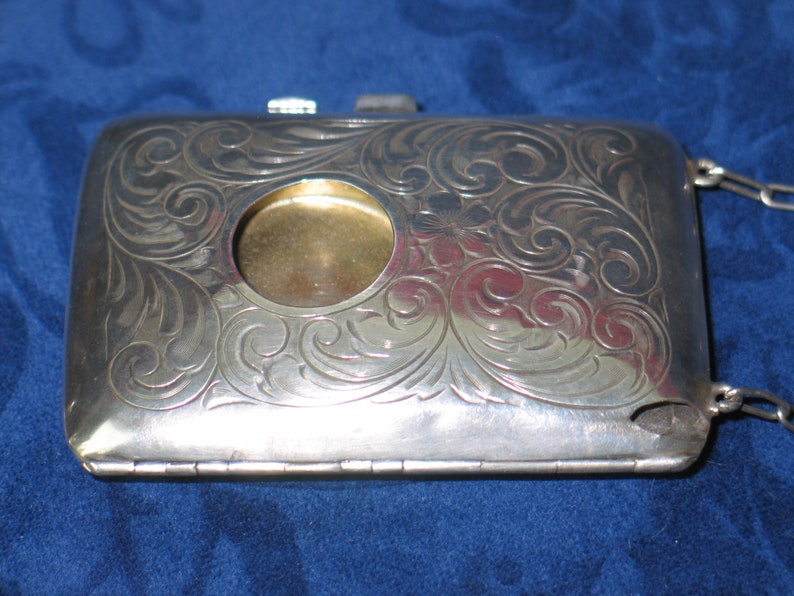 Antique Victorian Compact Purse Sterling Silver Chatelaine - Etsy