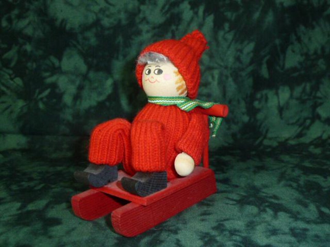 Cute Vintage Original Butticki LJUNGSTROMS (?) Swedish TOMTE Boy on a ...