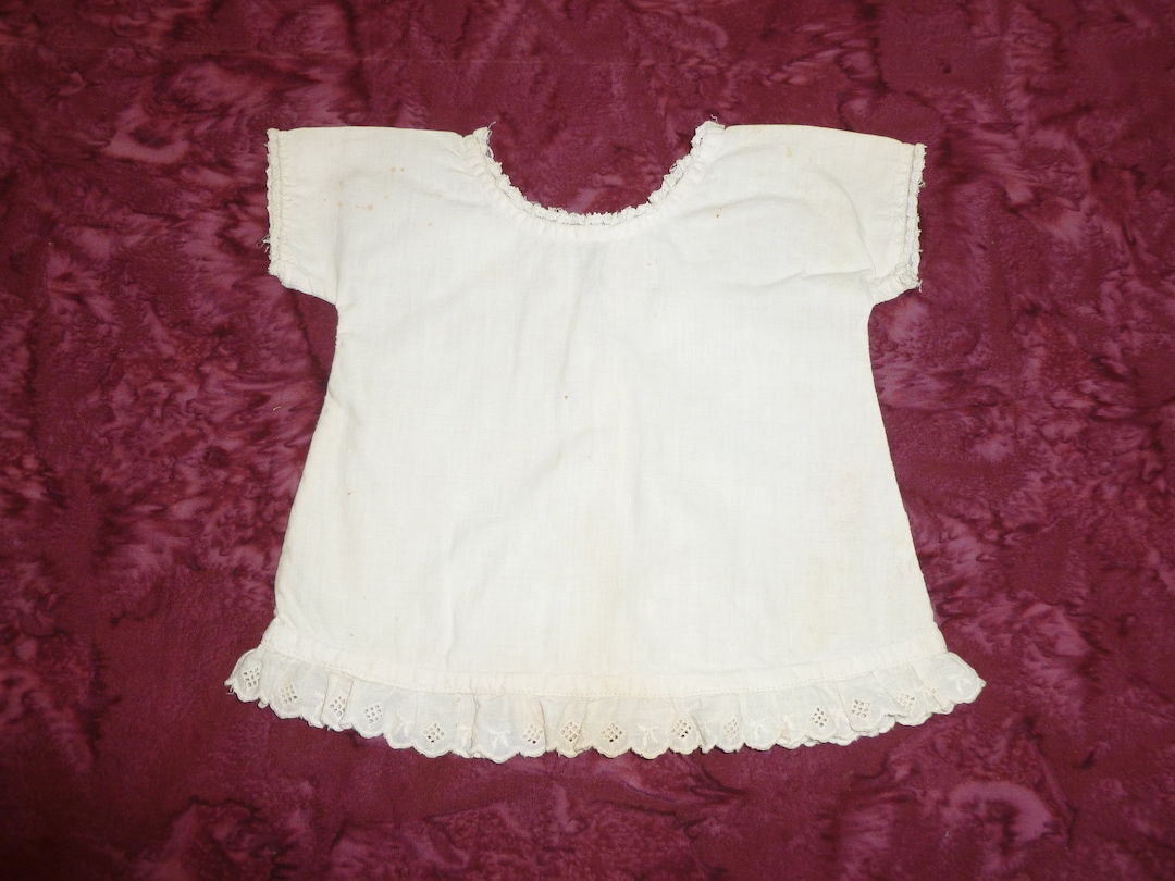 Darling Antique Doll Dress Chemise Nightgown C1900s Embroidered Lace ...